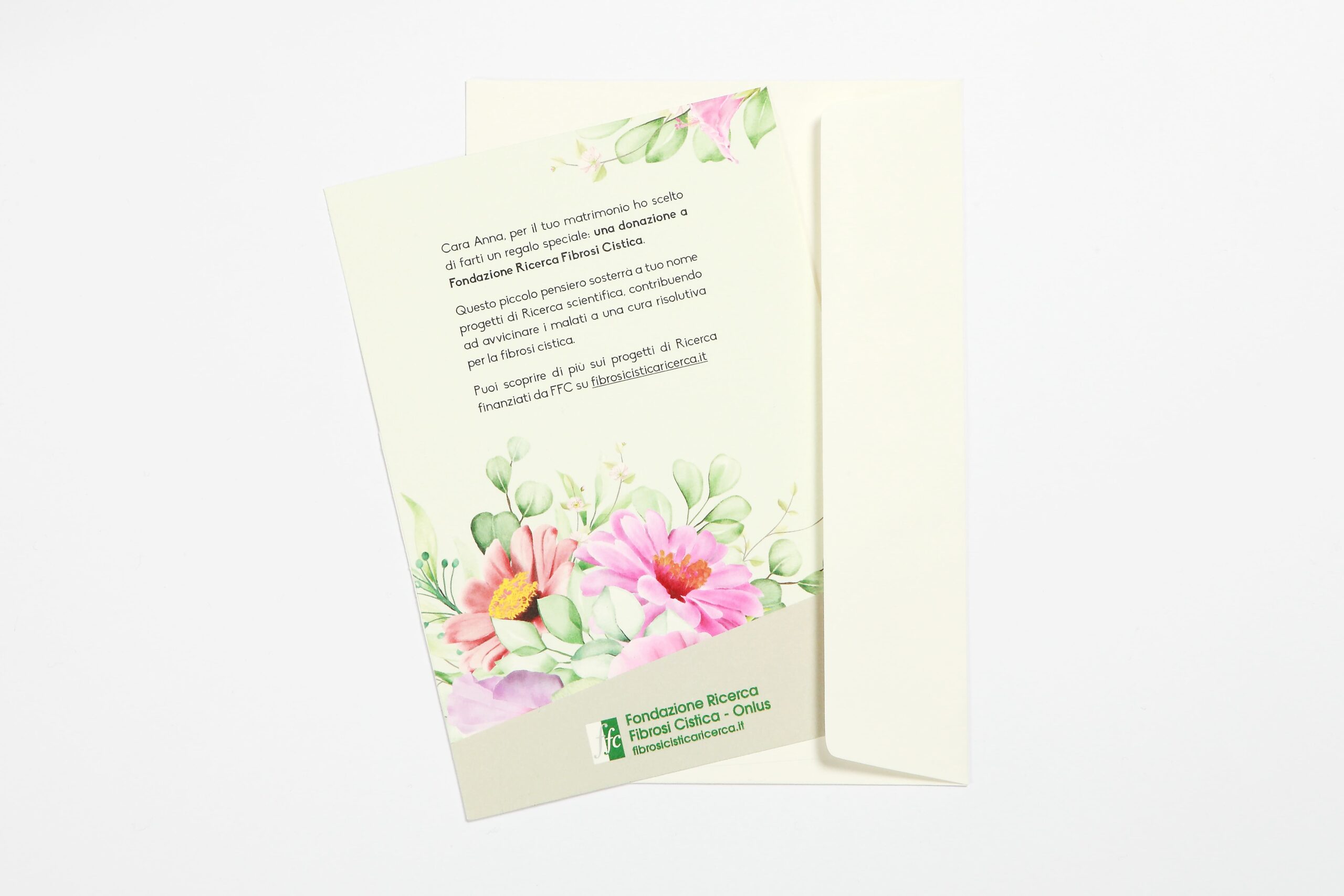 Biglietto regalo solidale - Fondazione per la Ricerca sulla Fibrosi Cistica